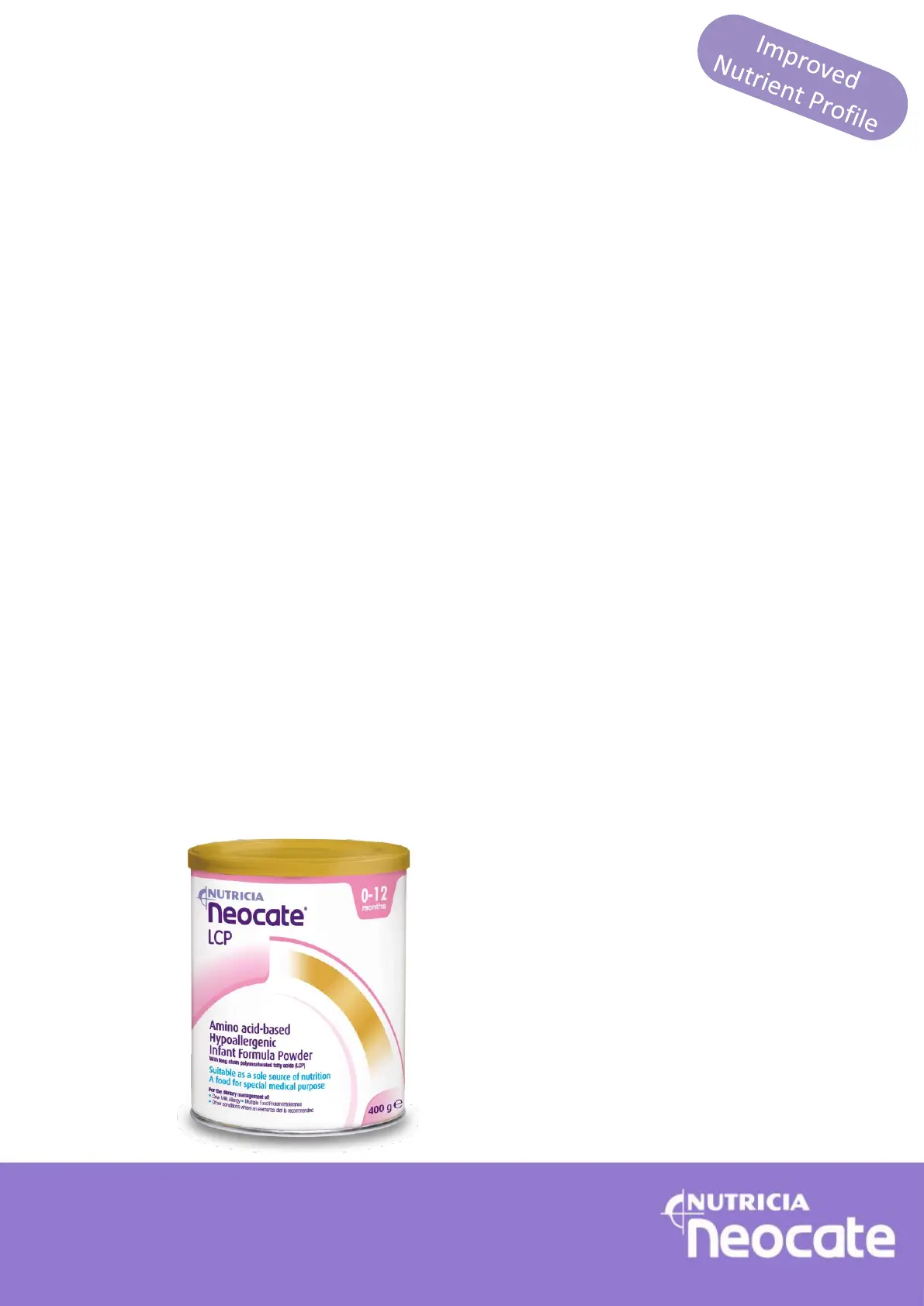 Nutricia Neocate LCP Handleiding
